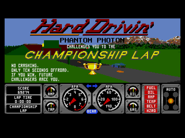 Hard Drivin' (Genesis, 1990) - Sega Does