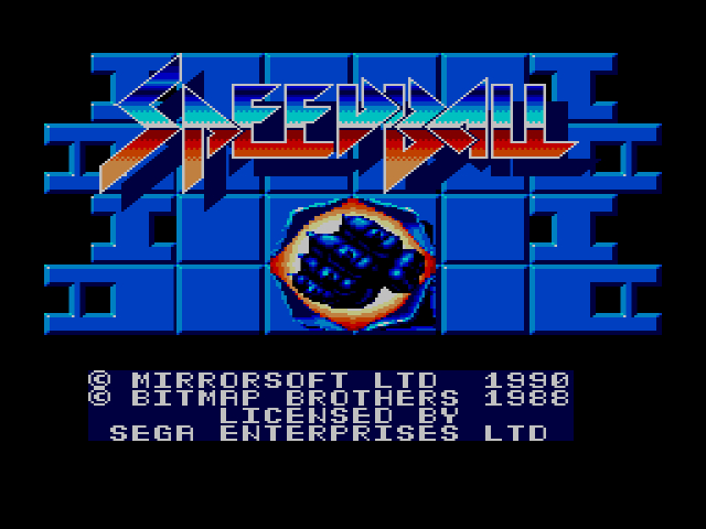 Speedball (Master System, 1991) - Sega Does